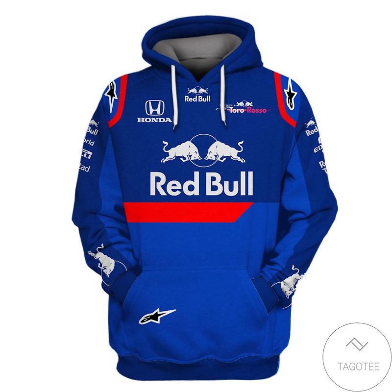 Red Bull Honda Toro Rosso Branded Unisex Racing Car 3D Hoodie - Hot ...